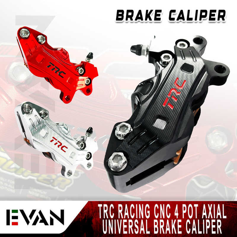 TRC Evan. SHOP CNC Universal Brake Caliper 4 POT Axial | Shopee Philippines