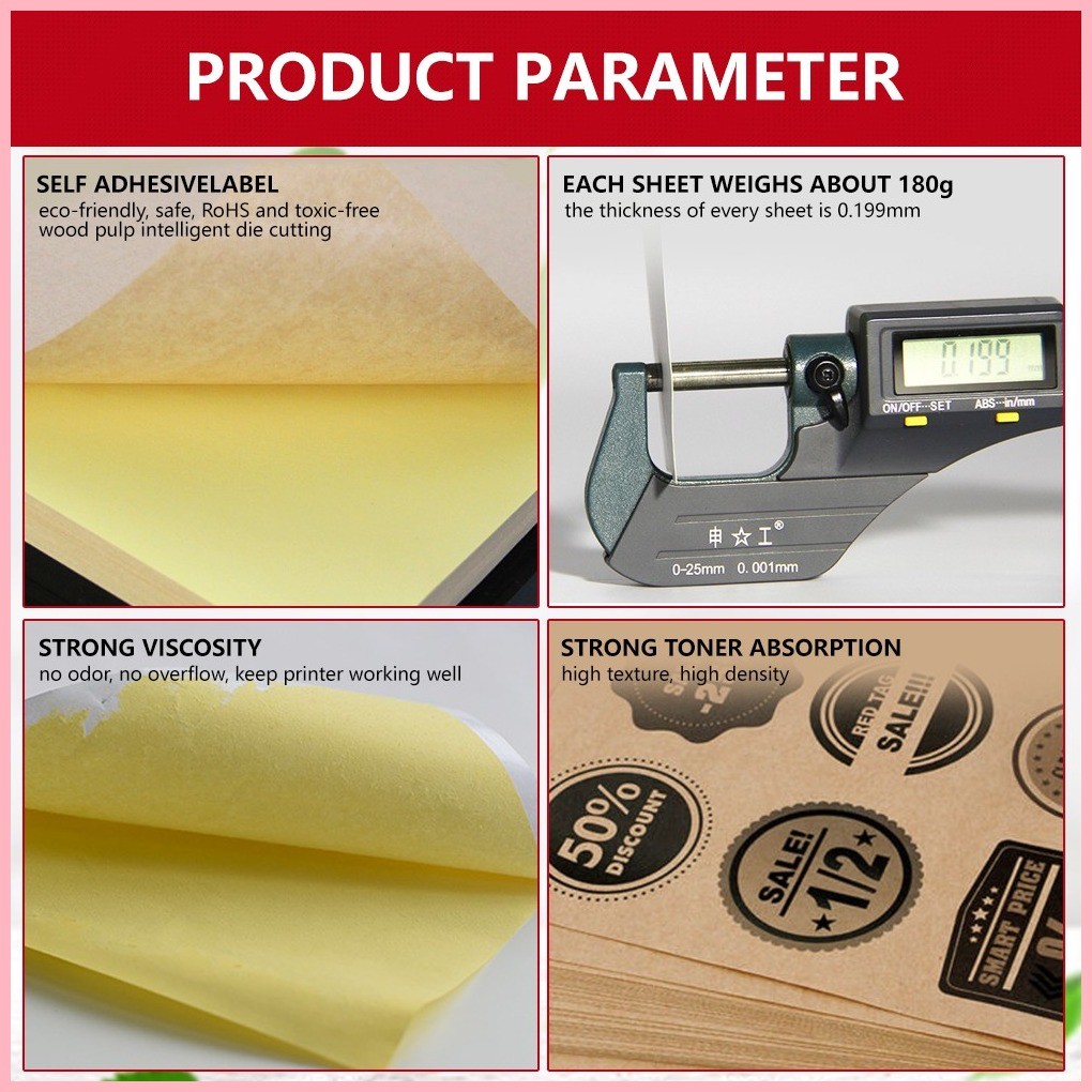 Printable Sticker Paper / Matte Sticker A4 size 175GSM (20sheets ...