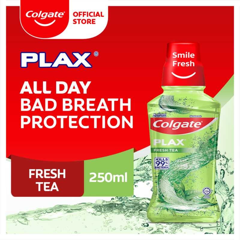 2025 Plax Antibacterial Mouthwash Fresh Tea Mild Flavor 250 mL | Shopee Philippines