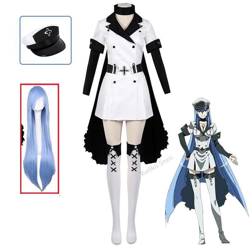 § Esdese Anime Akame Ga KILL Cosplay Costume Female Esdeath Dress ...