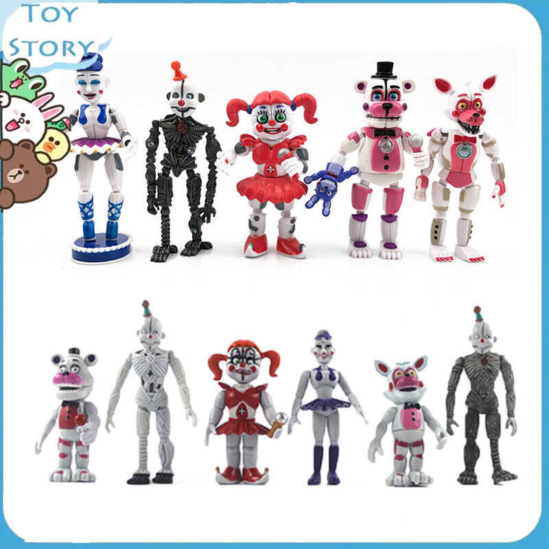 ToyStory 5-6PCS Five At Night Action FNAF Sister Location Funtime Foxy ...