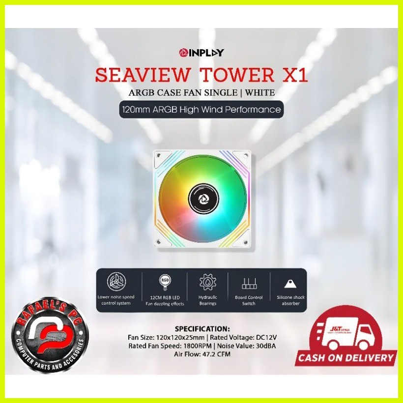 ☑ INPLAY SEAVIEW TOWER X1 AND KIT ARGB FAN 3IN1 WHITE | BLACK | Shopee ...