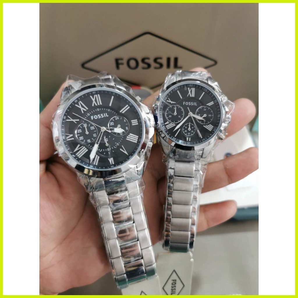 Fossil Watch Grant Chronograph Mens Watch Fossil Oversize | Shopee ...