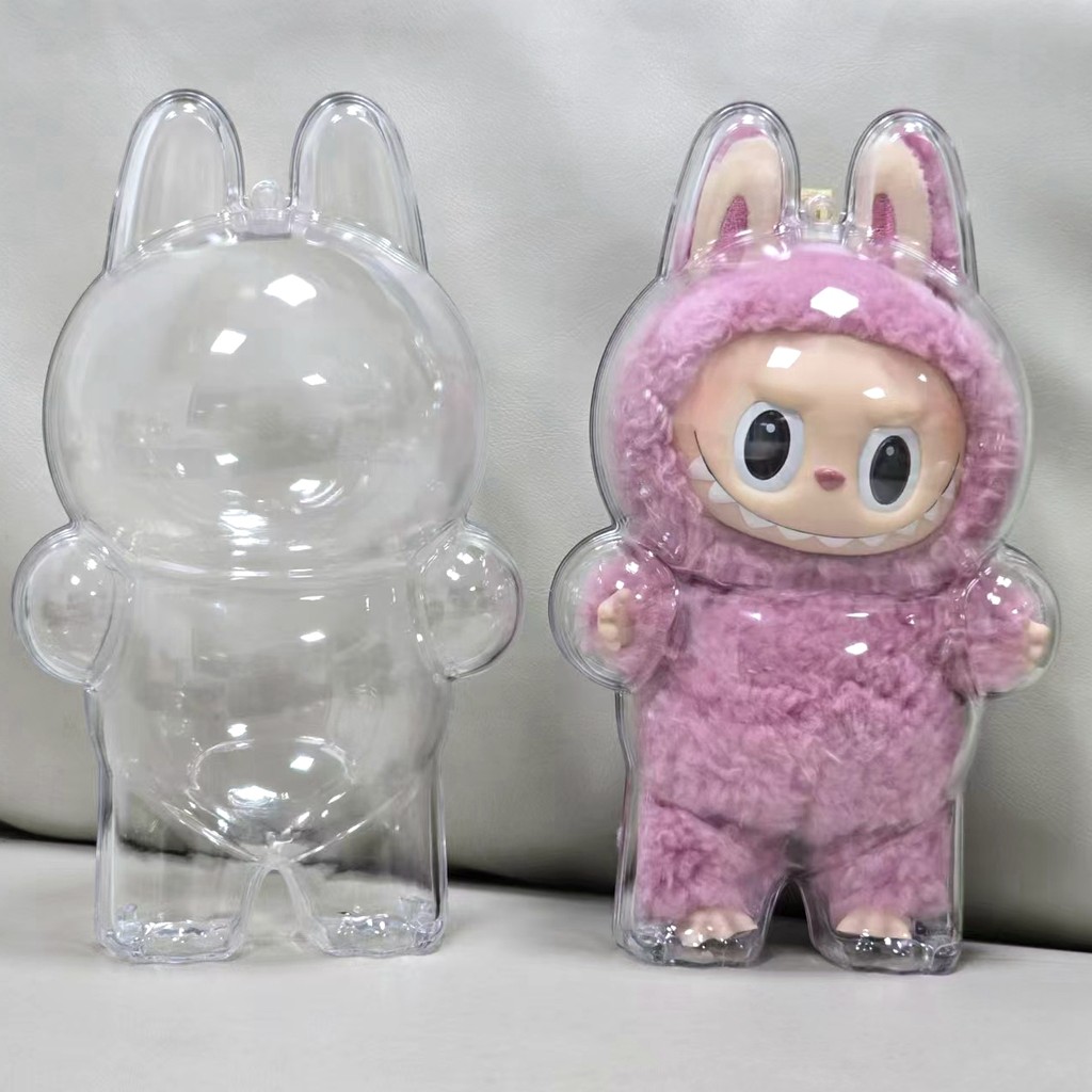 Labubu V1/V2 Halloween Labubu Exciting Macarone Protective Acrylic Case ...