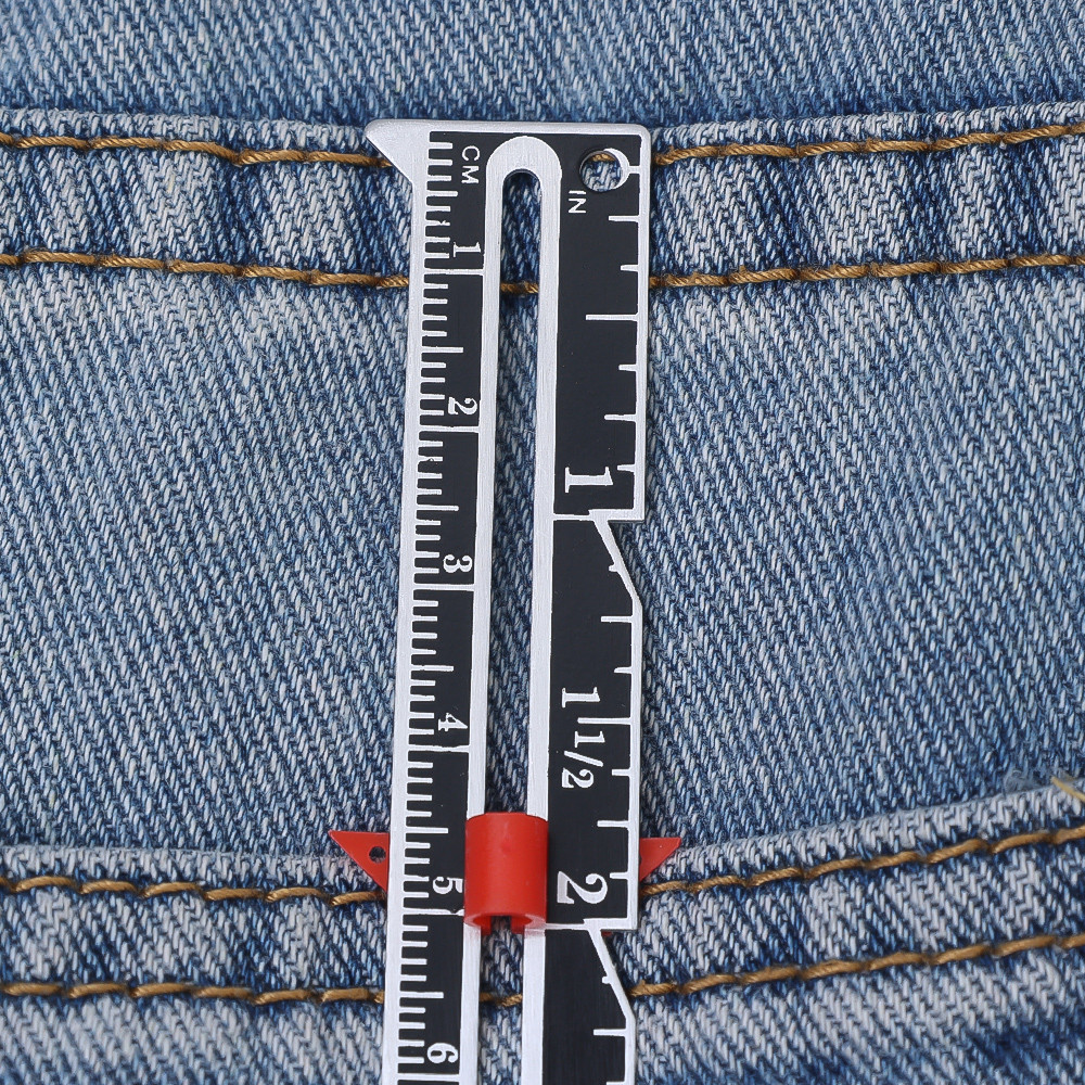 Metal Sliding Gauge Fabric Quilting Ruler - DIY Measuring Tool Spacing ...