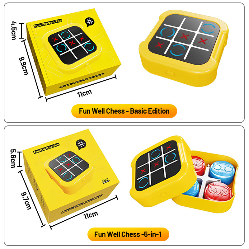 Creative puzzle Tic Tac Toe Game Children's Family Game Chessboard ...