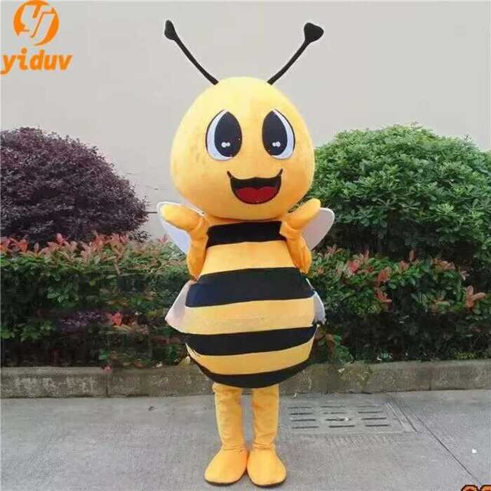 AA Cute Bee Mascot Costume Adult Animation Honeybee Cosplay Mascots ...