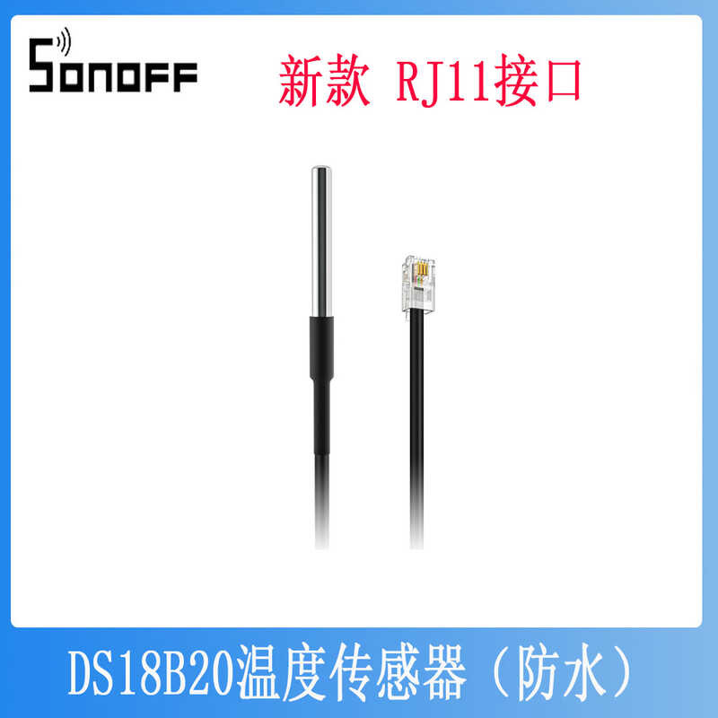SONOFF DS18B20 Temperature Sensor RJ11 Interface Smart Home | Shopee ...