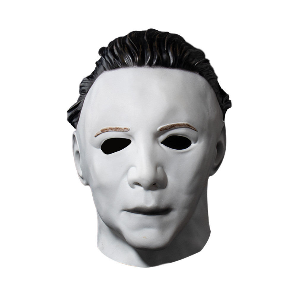 Myers Halloween Michael Latex Mask With Horror Details And White Face ...