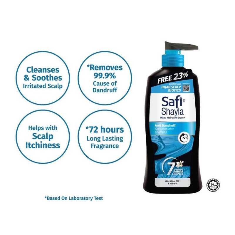 SHAYLA SAFI Shampoo Anti Dandruff [Halal Beauty] Scalp Care Volumizing ...