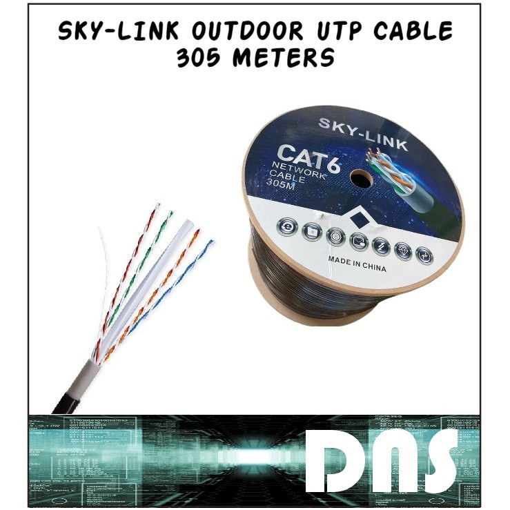 SKYLINK SKY-LINK CAT 6 OUTDOOR UTP CABLE 305 METERS / PISOWIFI OUTDOOR ...