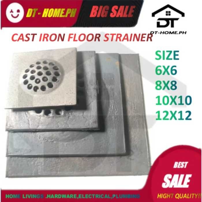 Cast Iron Floor Strainer / Pundido Drain 6X6 ,8X8 , 10X10 ,12X12 Ad1 ...