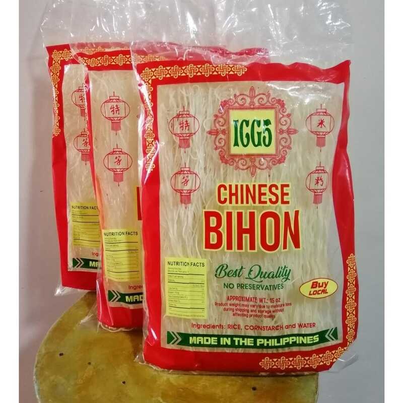 Igg5 Chinese Style Pancit Bihon Rice Noodles - No Preservatives E48 31C ...