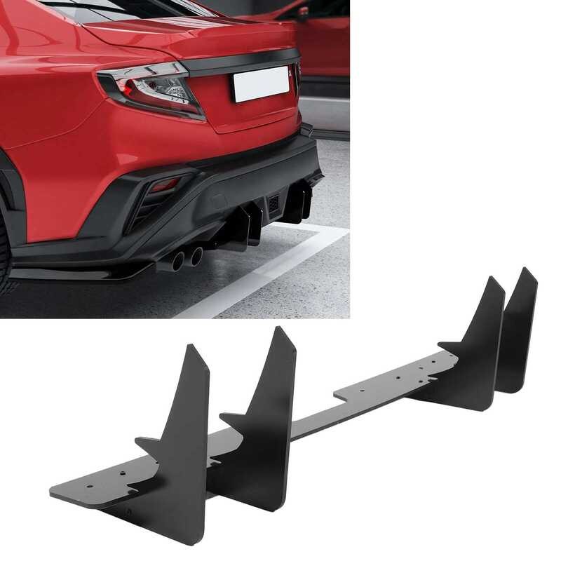 Bumper Lip Rear Spoiler Glossy Black Sporty Look Rear Lip Kit Spoiler ...
