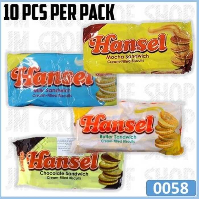 Fg-0058 JM Foods Rebisco Hansel Sand 10'S Mocha Chocolate Milk | Butter ...