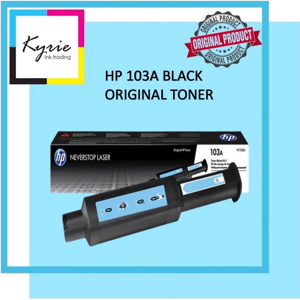 HP 103A Black Original Neverstop Laser Toner Reload Kit HP103A | Shopee ...