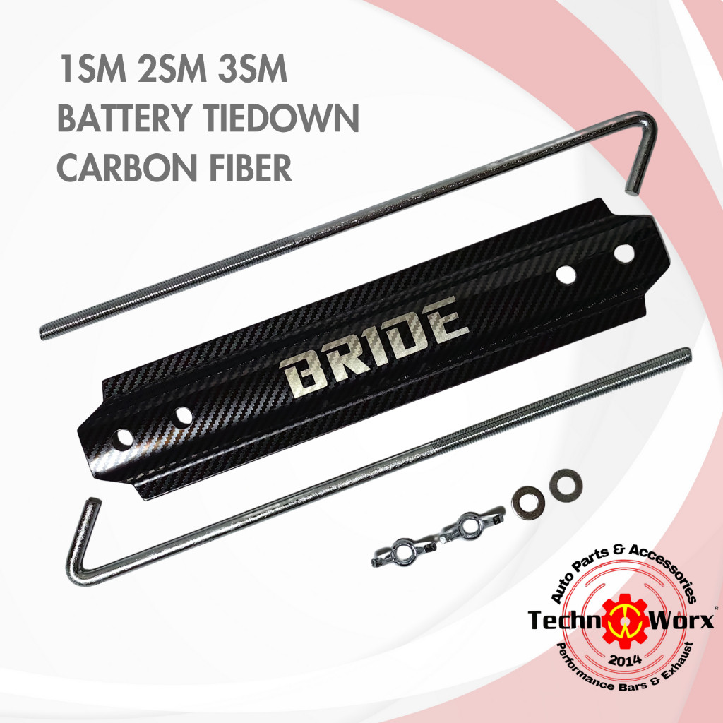 BRIDE Battery Tiedown Lock Carbon Fiber Design 1sm 2sm 3sm battery flat ...