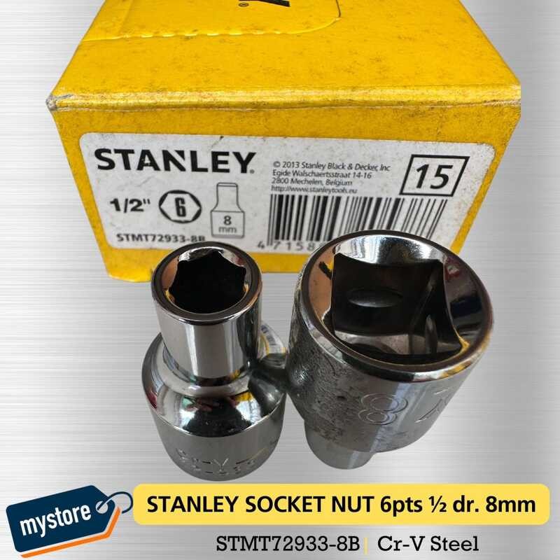 STANLEY SOCKET NUT 6 Points ½ Drive 8Mm Stmt72933-8B Ad0 1A | Shopee ...