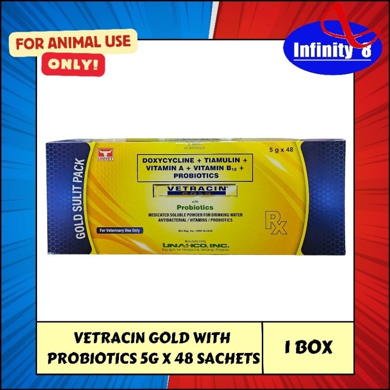 Vetracin Gold 5g x 48 sachets/box (NEW PACKAGING) | Shopee Philippines