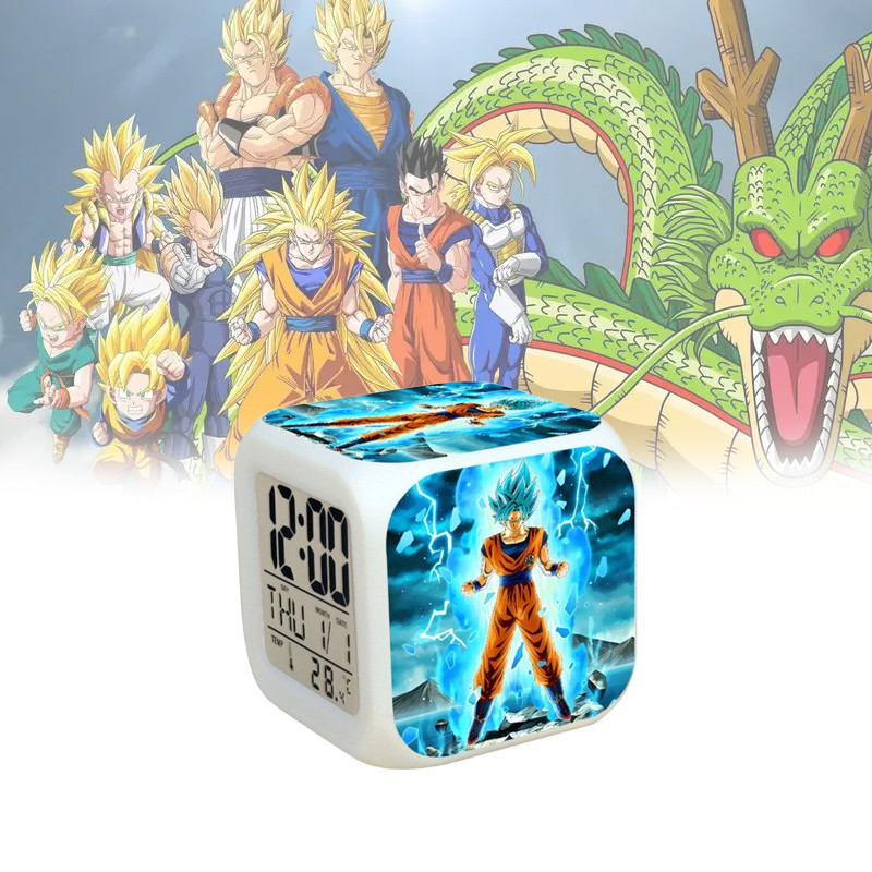 Ball Dragon Z Cartoon Style Led Alarm Clock With Temperature And Night ...