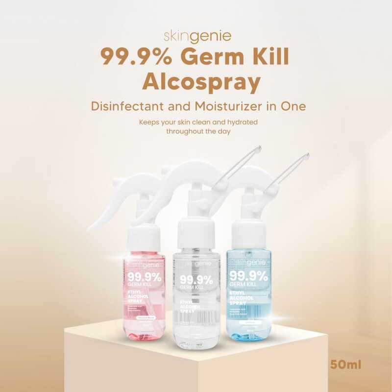 99.9% Skingenie Germ Kill Alcospray 50Ml | Cucumber Melon | Blossom ...