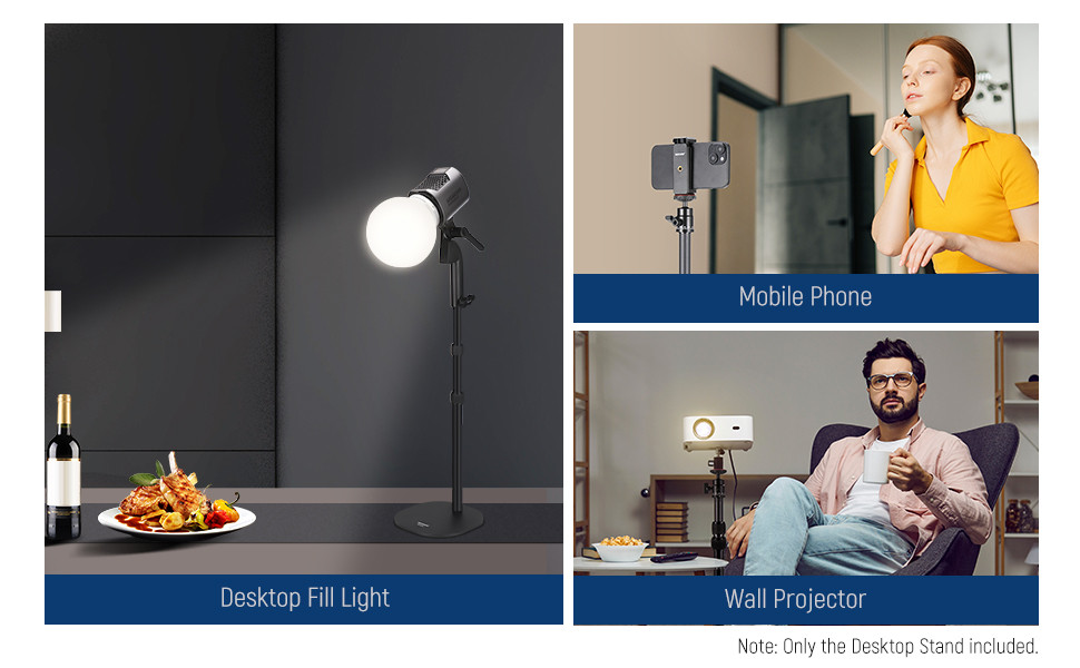 NEEWER DS006 Tabletop Projector Stand – Heavy Base, 16"-35" Height ...