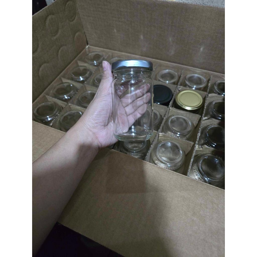 24pcs/1Box ) 220ml Glass Jar M7177 | Shopee Philippines