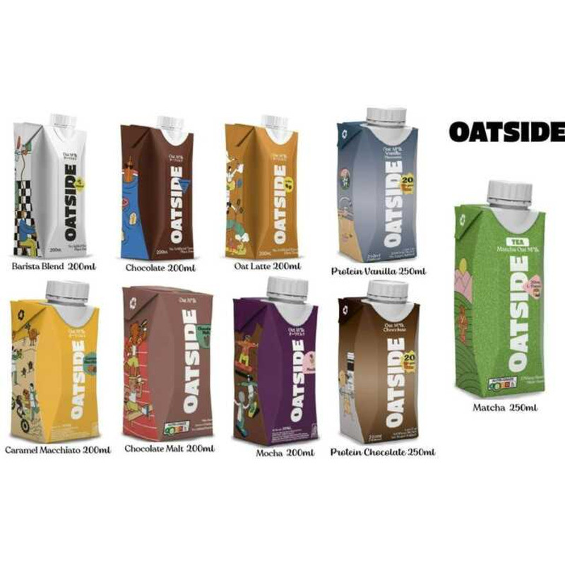 OATSIDE Oat Milk With No Artificial Flavors PLANT BASED 200Ml / Matcha ...