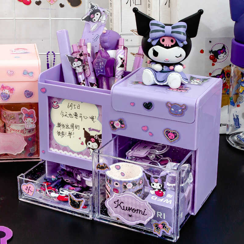 W Integrated Pull-Out For Children Girls Students Desop Organizer ...
