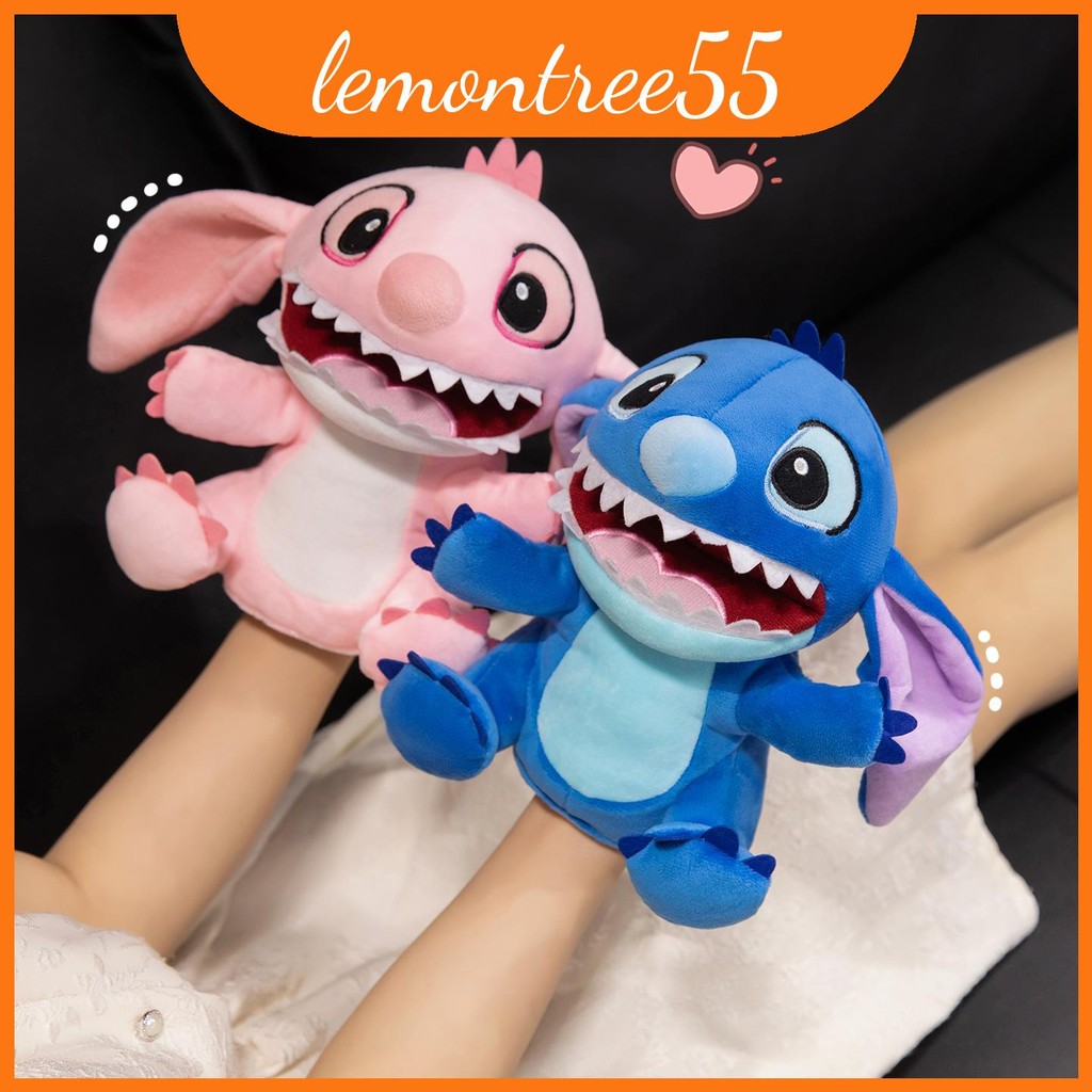 Angel Cute Stitch Cartoon Plush Hand Puppet Toys For Kids Collectors ...
