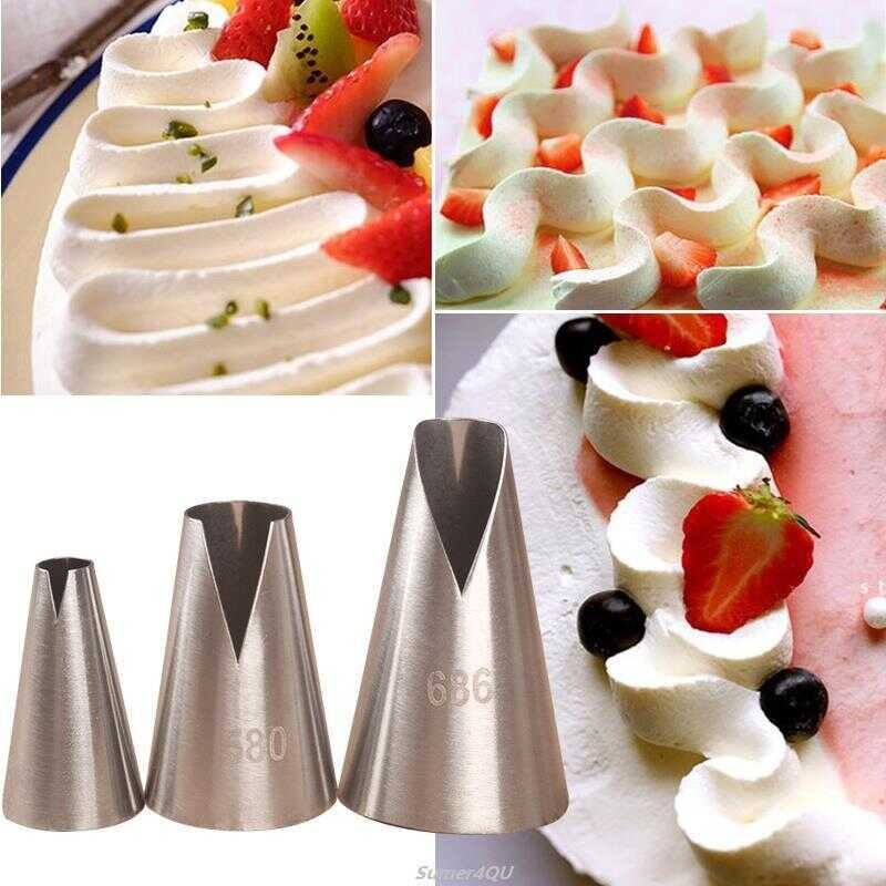 Cake Decorating Tips Baking Tools Icing Piping Nozzles J4807 580S#580 ...