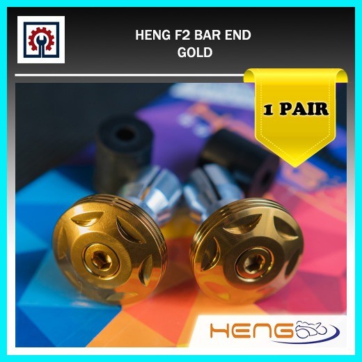 HENG F2 BAR END | GOLD | 1 PAIR | Shopee Philippines