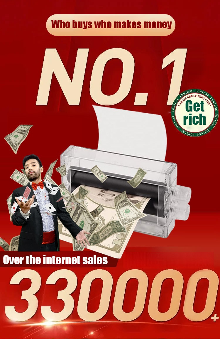 [White paper turns into money]Printing machine magic props Magic Money Printing Machine Toy ...