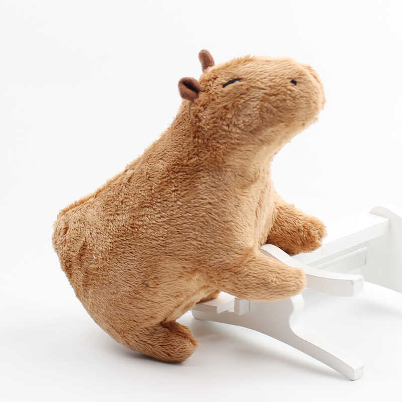 Simulation Fluffy Capybara Stuffed Animals Plush Toy Soft D | Shopee ...