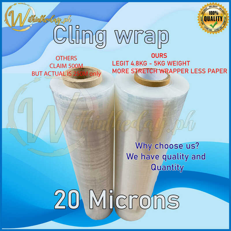 Stretch Film Cling Wrap Plastic Wrapper Packaging Material Jumbo 500M ...