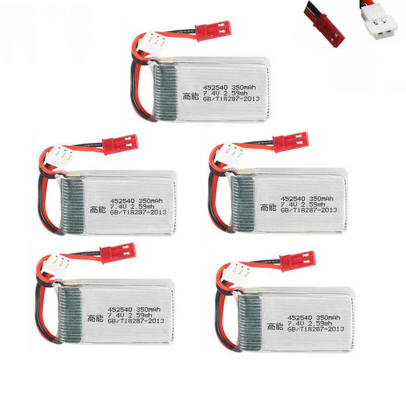 7.4V 350Mah Lipo Battery Para Sa MJX X401h X402 515W 515V 515 RC Mini FPV Drone Helicopters ...