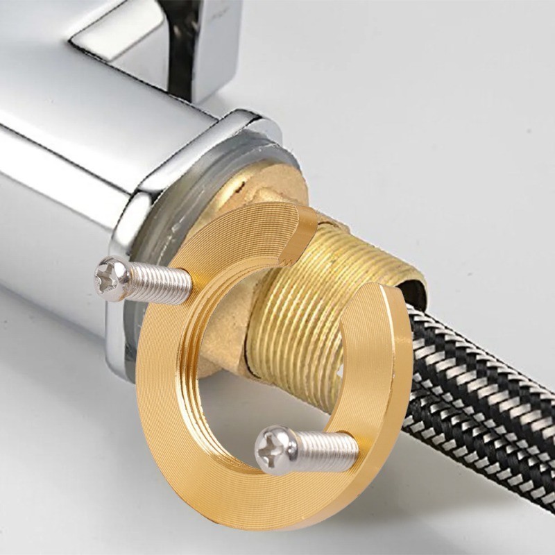 2Pcs Faucet Anti-loosing Nut Caps - C Type Stainless Steel Water Tap ...