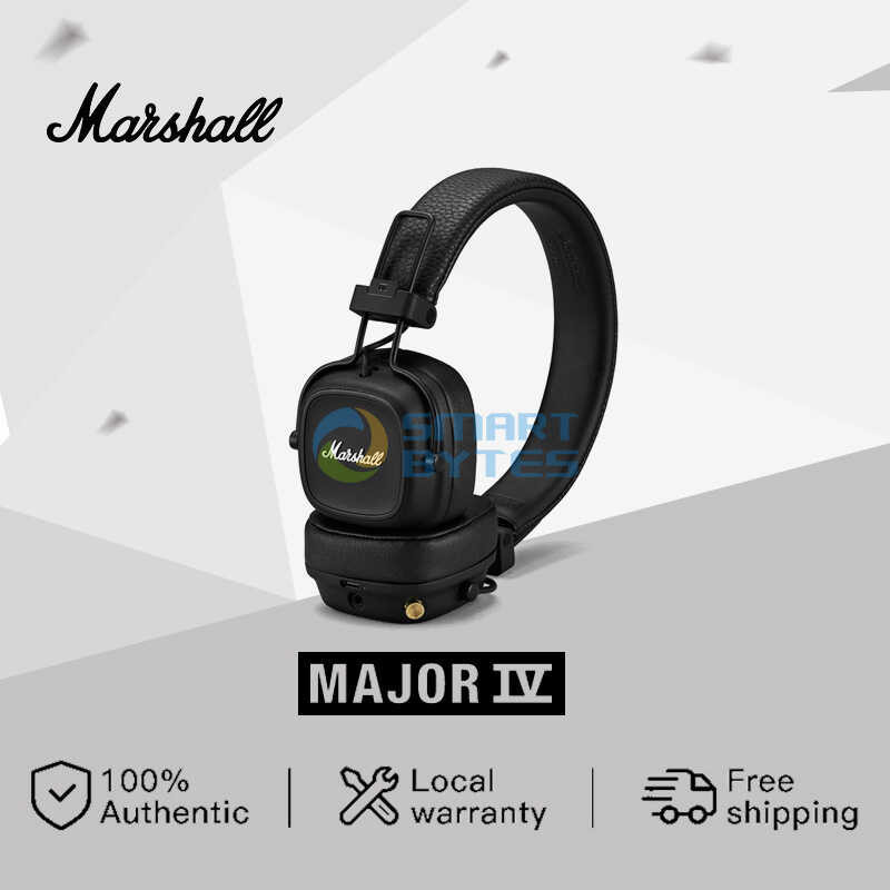 Mor Marshall IV Bluetooth On Ear Wireless Headphones With Microphone ...