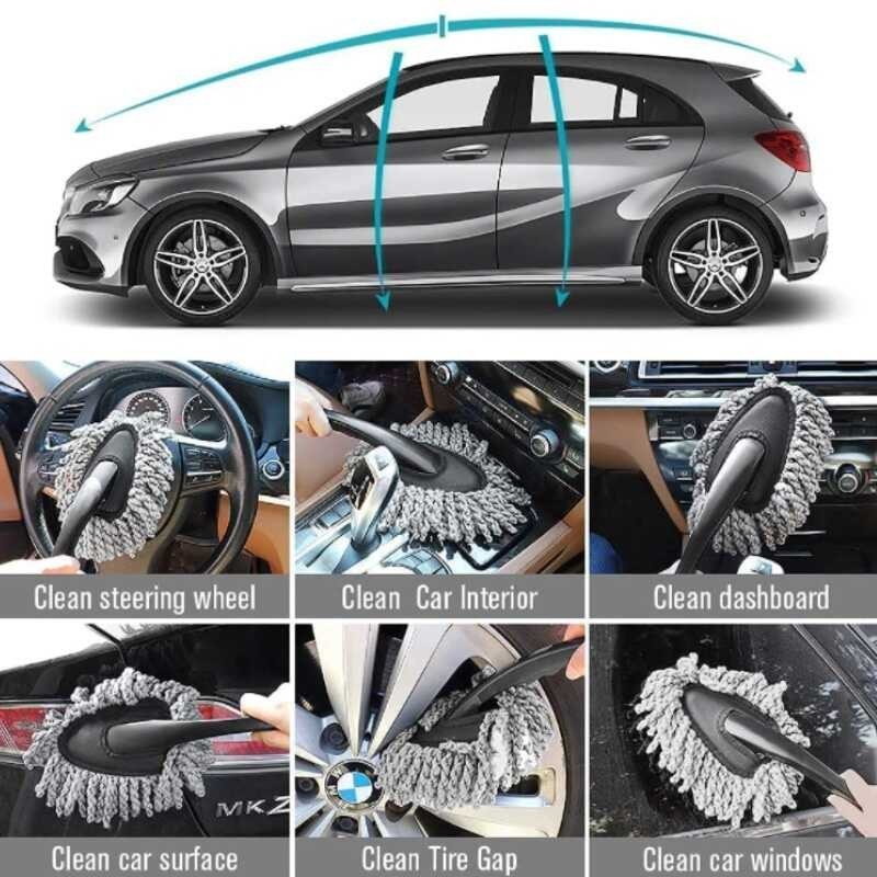 LY 10PcS/Set Tool CombinAtion Towel Mop DuSt BruSH KitS CAr WASH ...