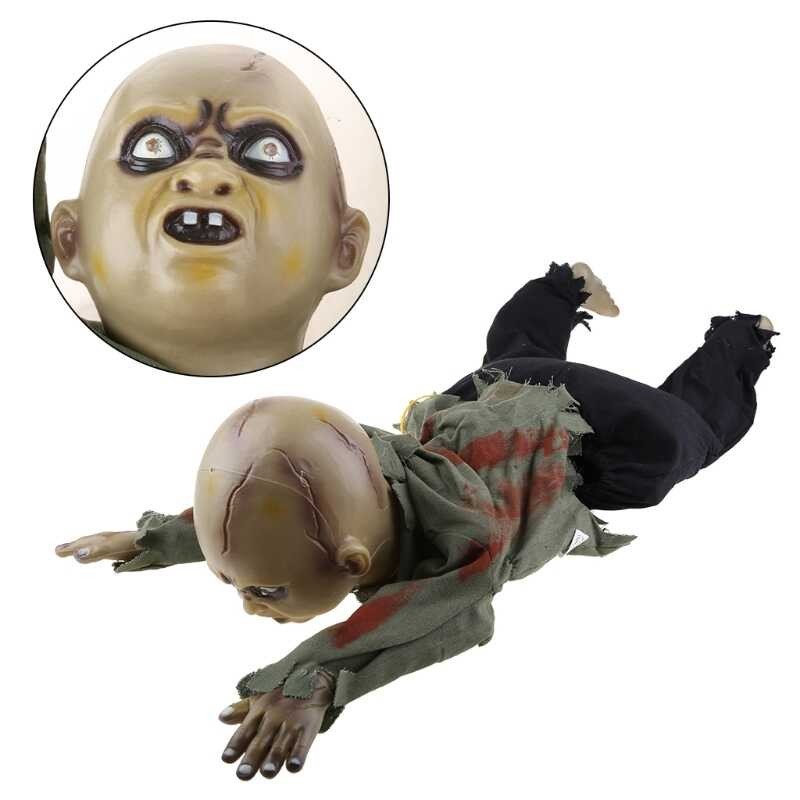 2024 New Animated Crawling Baby Zombie Scary Ghost Babies Doll Haunted ...