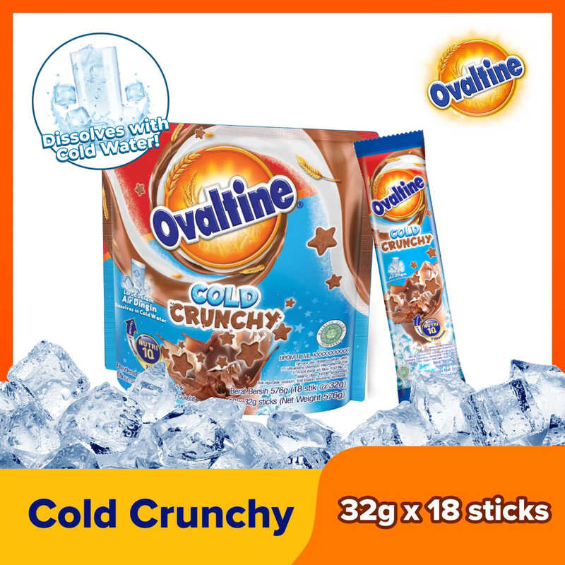Ovaltine Cold Crunchy 32g Sticks sa Bag (18s) | Shopee Philippines