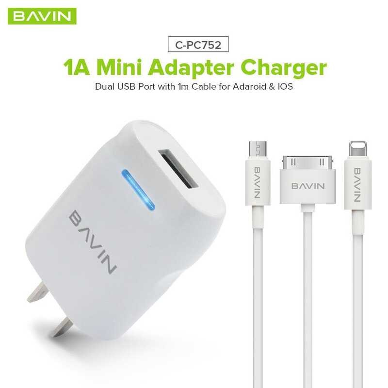 BAVIN COD Portable Universal USB Mini Travel Charger Para Sa Micro ...