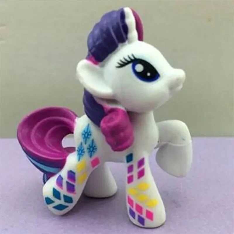 64 My Little Pony Action Figures Twilight Sparkle Rainbow Dash Model ...