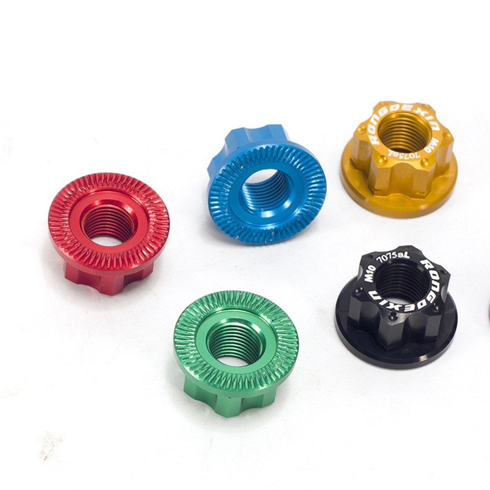 M10 Track Wheel Nuts Bicycle Fixie Axle Screw for Rear Hub 4Pcs ...
