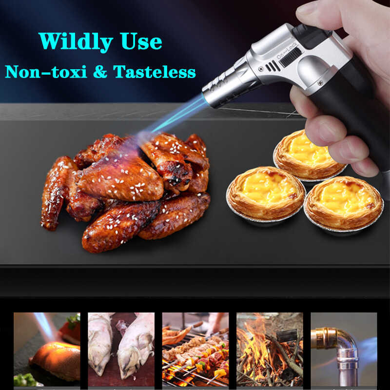 Butane Gas Refillable Adjustable Flame Lighter Chef Cooking Torch ...