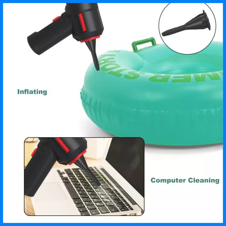 ♣ 4-In-1 Cordless Air Blower Handheld Air Duster Mini 9000Pa Wireless ...