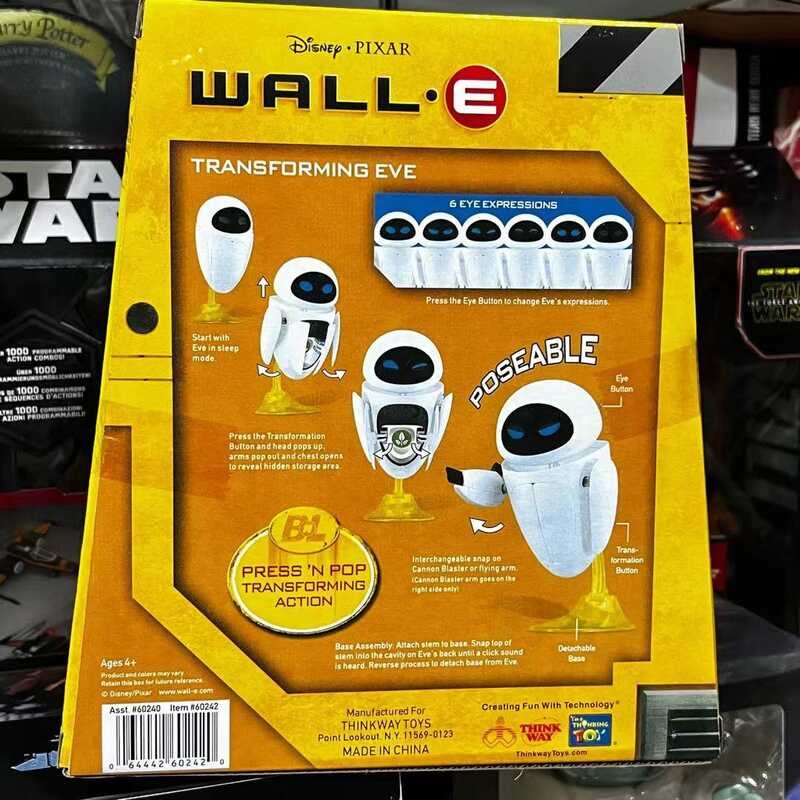 Thinkway Original Toys EVE Transforming WALL E Robot Action Figure ...