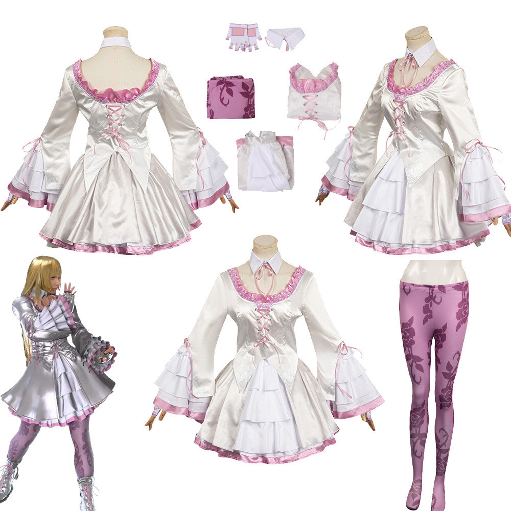 § Game Tekken 8 Lili Cosplay Female Costume Lolita Dress Adult Women ...