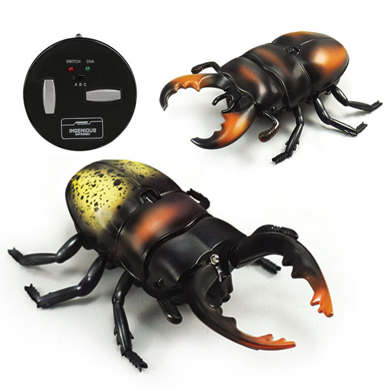 Remote Control Beetle Stag Beetle Simulation Tricky Insect Infrared ...