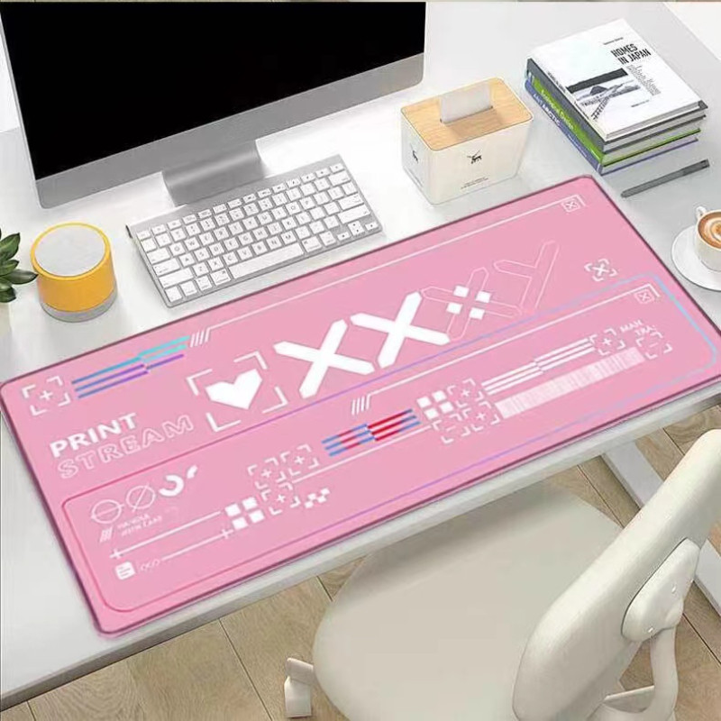 Print Stream Mouse Pad Extra Large and Small Size Thick Edged Keyboard ...
